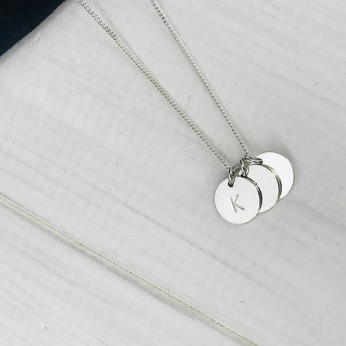 Personalised Disc Necklaces | Valentines Gifts | Letter Jewellery ...